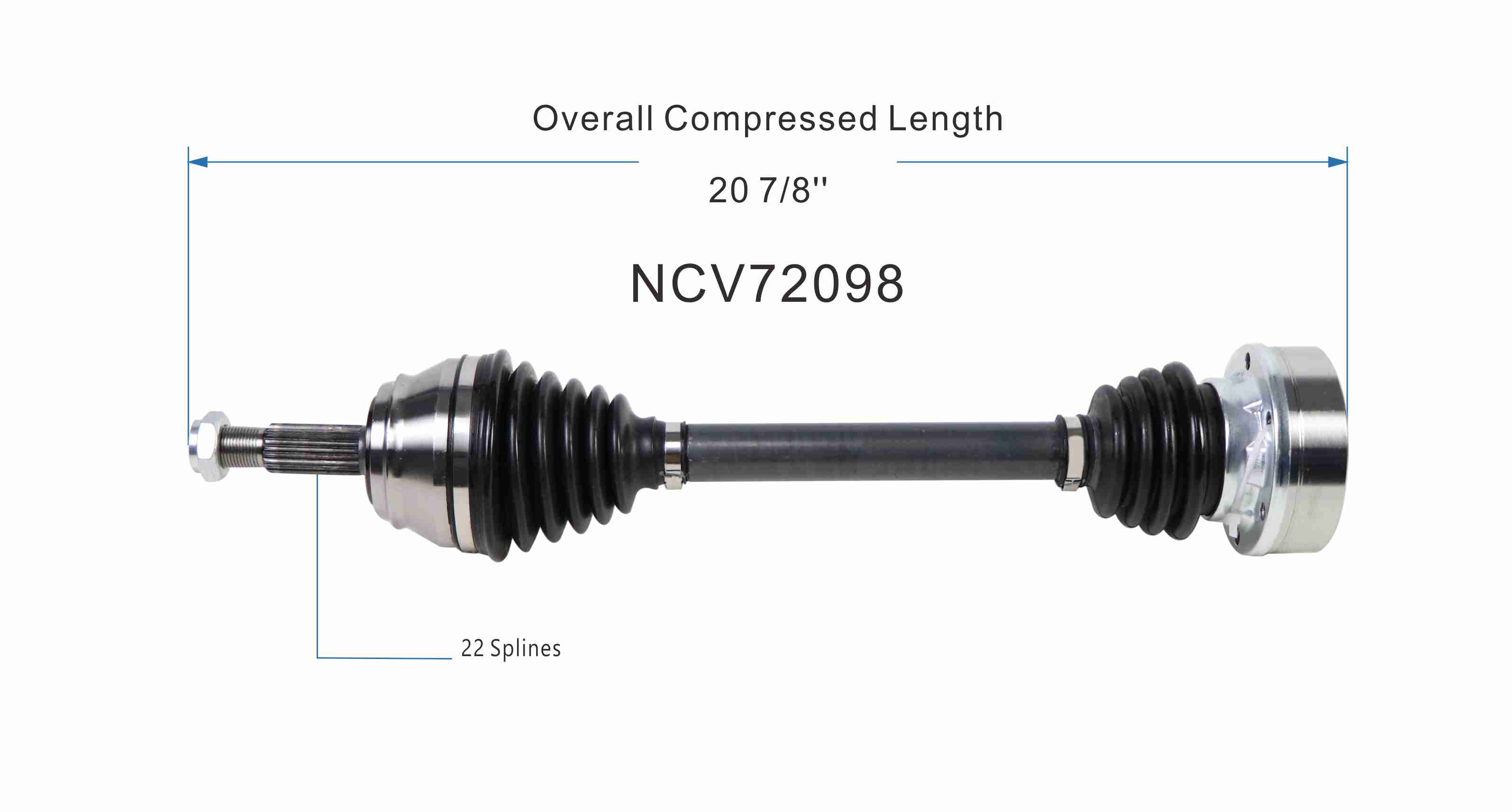 Volkswagen CV Axle Assembly - Front Left | NCV72098 | GSP North America