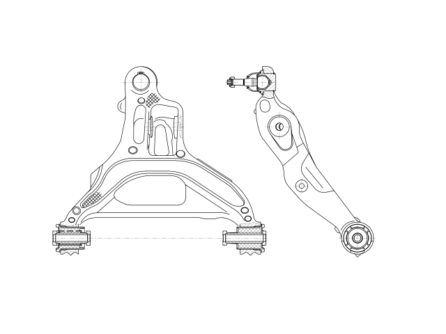 10-14 Ford F-150 SVT Raptor Suspension Control Arm and Ball Joint ...