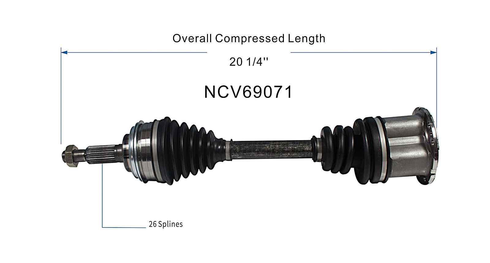85-89 Toyota MR2 CV Axle Assembly - Rear Left | NCV69071 | GSP North ...
